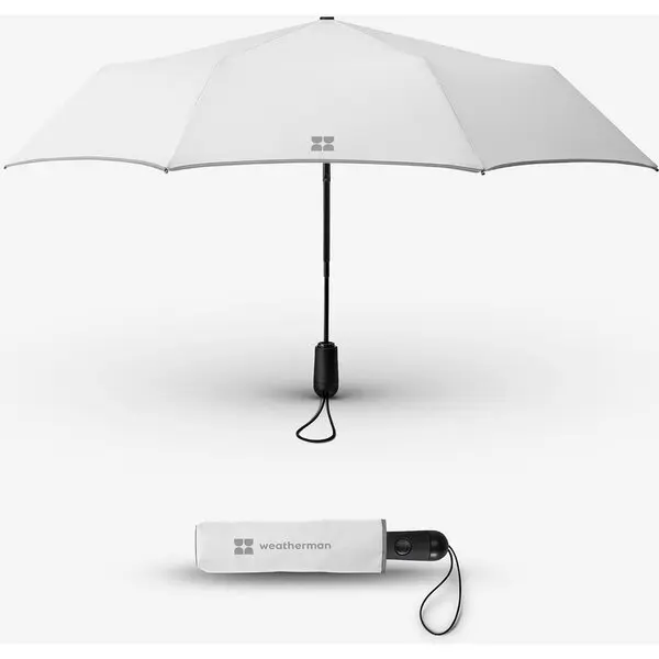 WEATHERMAN Compact Travel Umbrella - White