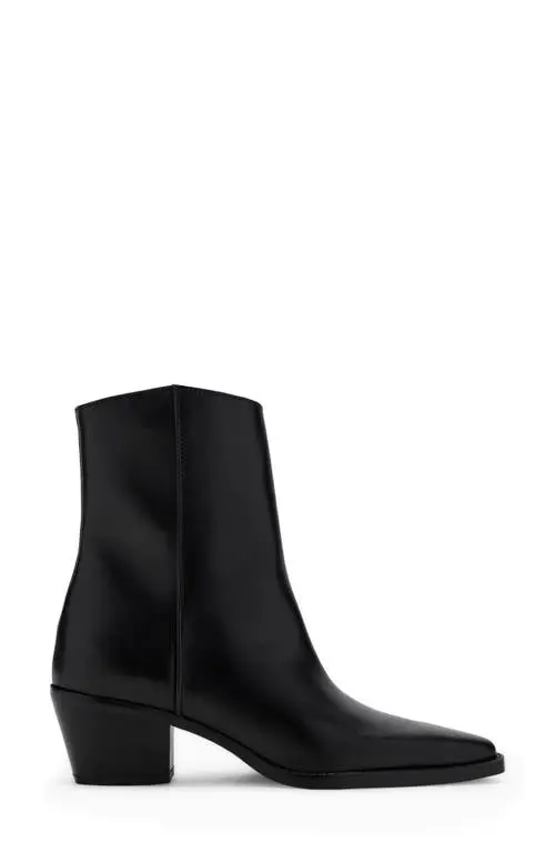 Mango Dia Leather Bootie