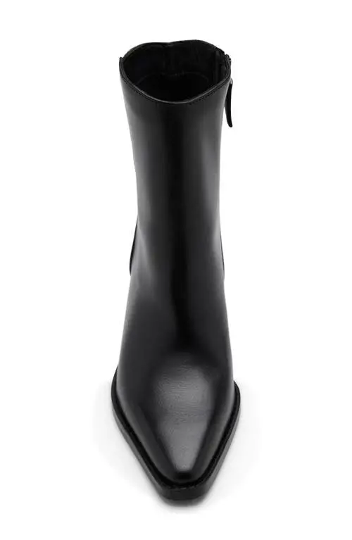 Mango Dia Leather Bootie