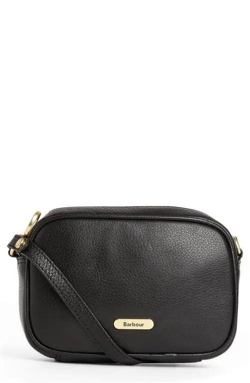 Barbour Daphne Mini Leather Crossbody Bag - Black