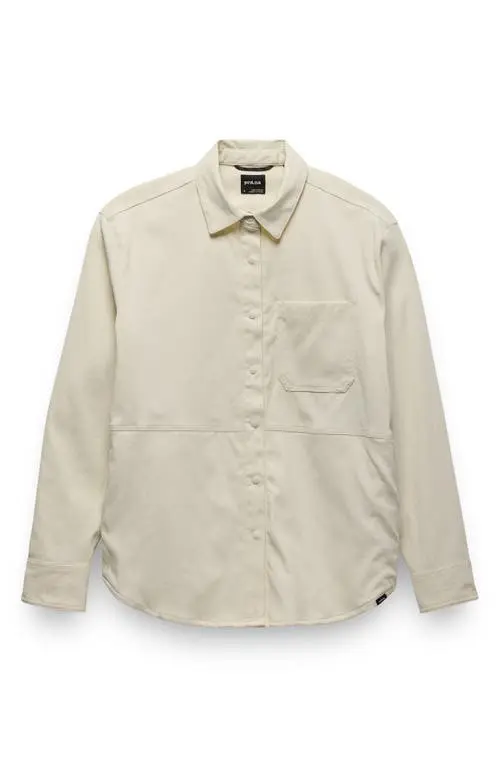 Prana Stretch Zion Long Sleeve Performance Shirt - Beach Pebble
