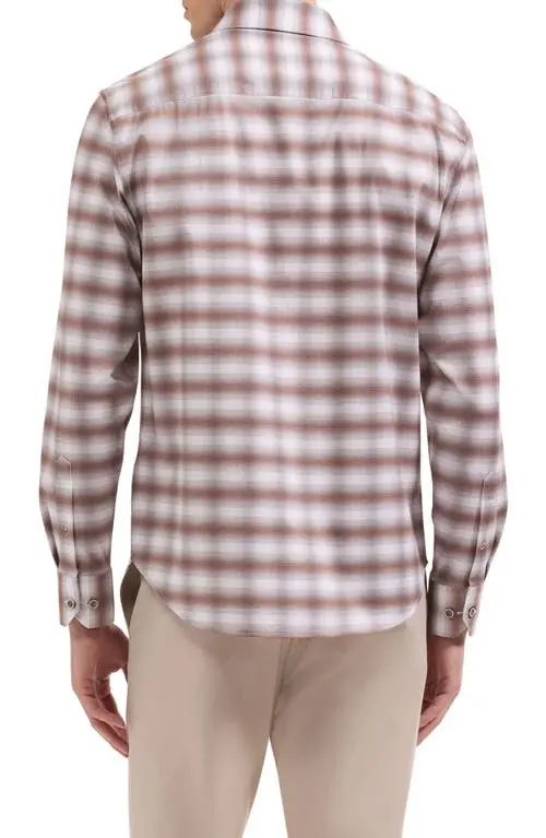 Bugatchi James Ooohcotton® Plaided Performance Shirt