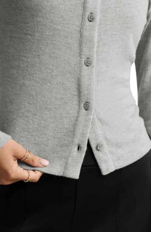 Beyond Yoga Luxelayer Fitted Cardigan - Heather Gray