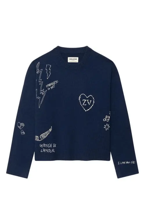 Zadig&Voltaire Markuz Cashmere Crewneck Sweater