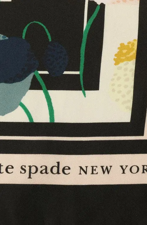 Kate Spade New York Poppy Garden Silk Square Scarf