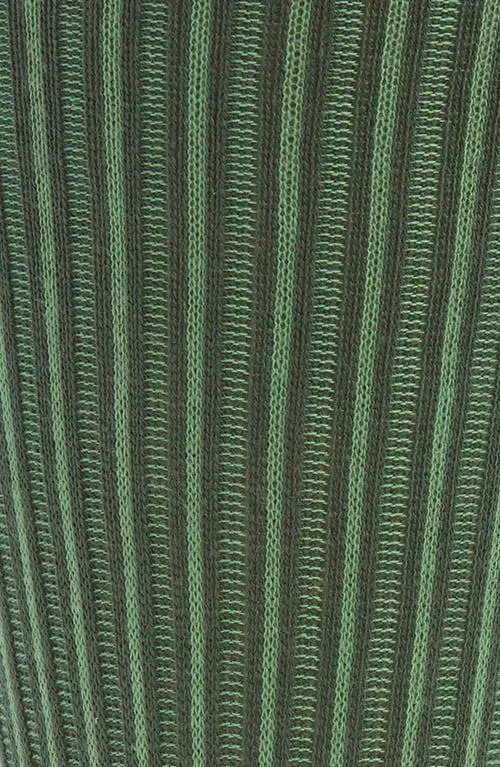 Paul Smith Lenny Vertical Stripe Cotton Blend Dress Socks - Khaki Green