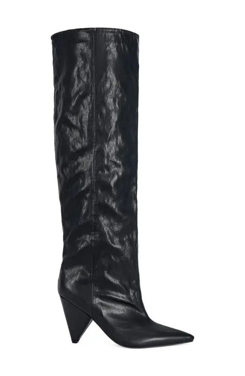 AZALEA WANG Rembrandt Pointed Toe Knee High Boot