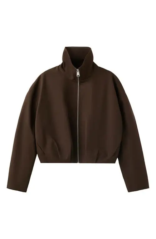 Mango Oversize Stand Collar Jacket
