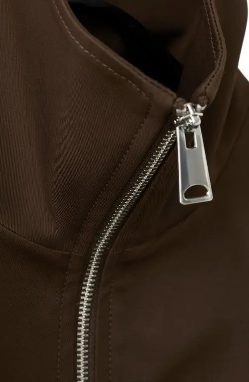 Mango Oversize Stand Collar Jacket