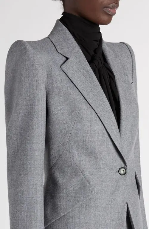 Alexander McQueen Single Button Wool Jacket