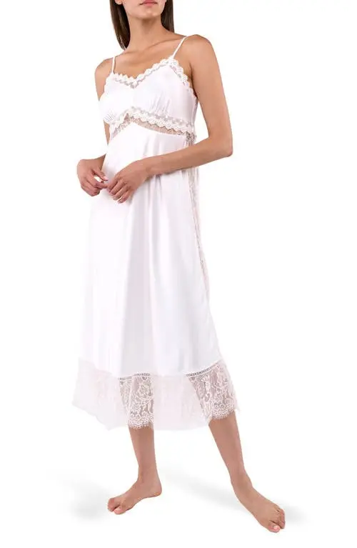 Flora Nikrooz Skyler Stretch Satin Nightgown