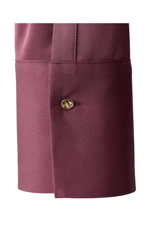 Mango Regular Fit Satin Button-up Shirt