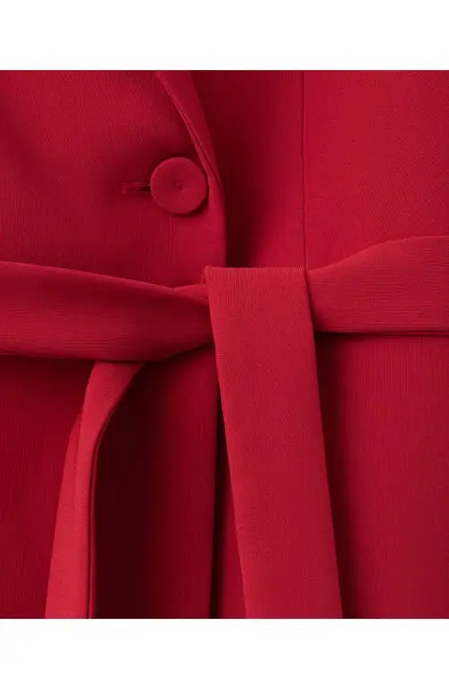 Mango Iguana One Button Blazer - Red