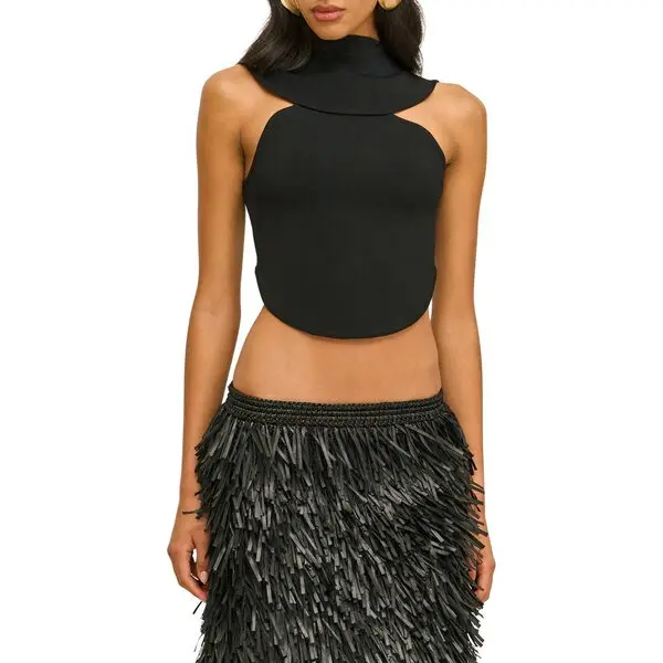 Cult Gaia Kevi Halter Tank - Black