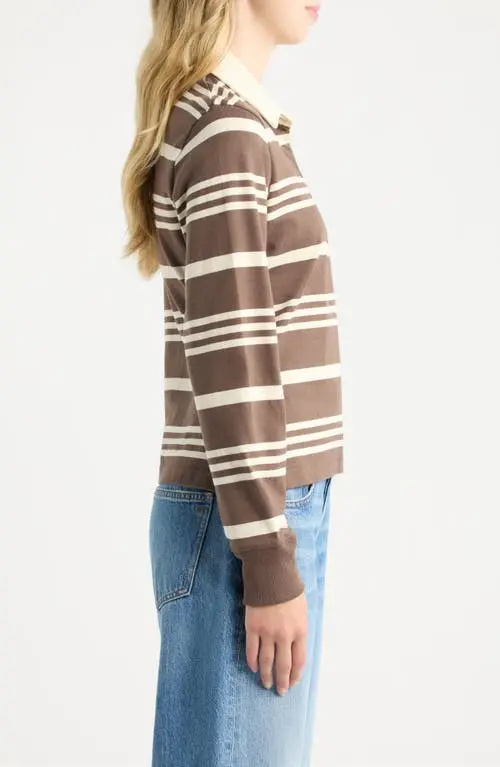 ROWING BLAZERS Striped Cotton Rugby Shirt