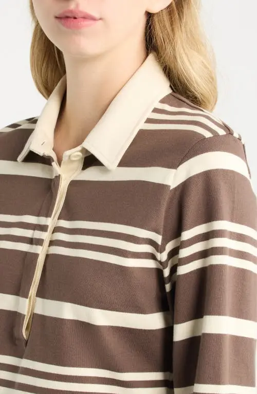 ROWING BLAZERS Striped Cotton Rugby Shirt