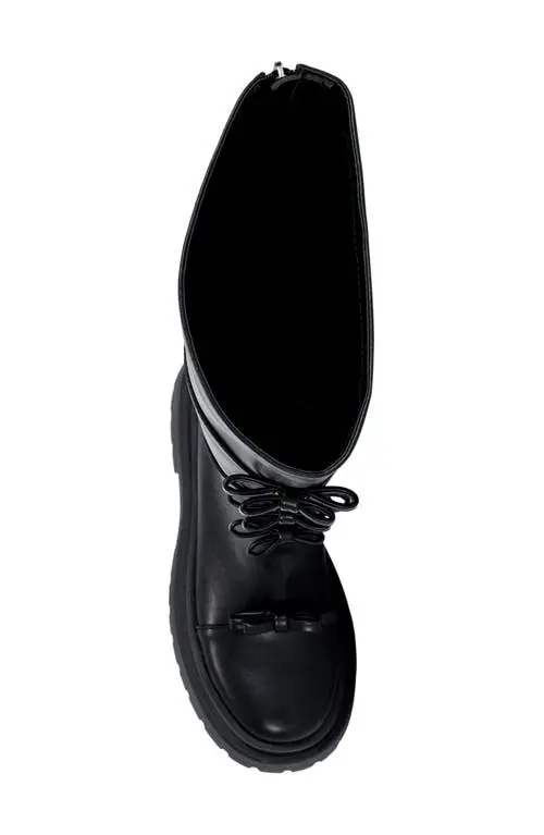 AZALEA WANG Marguerite Faux Leather Knee High Boot