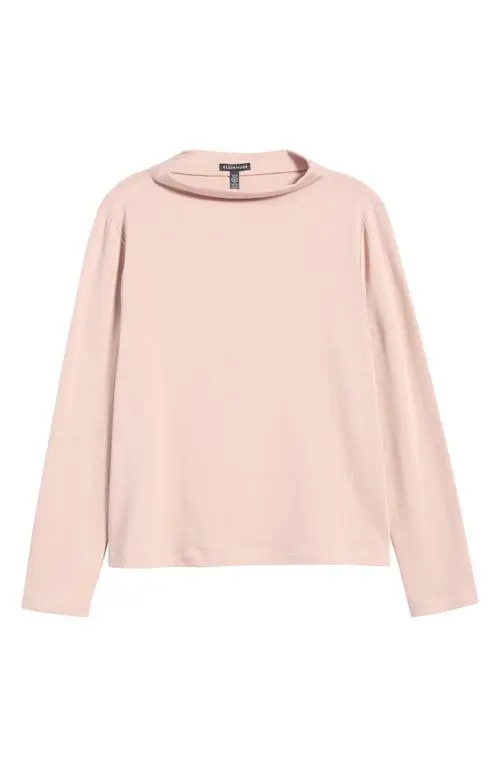 Eileen Fisher Funnel Neck Long Sleeve Top - Opal