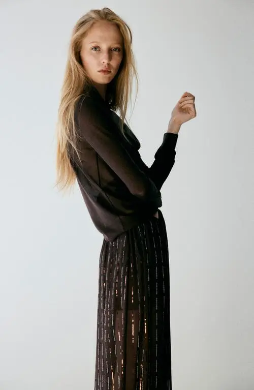 Mango Sequin Harem Pants