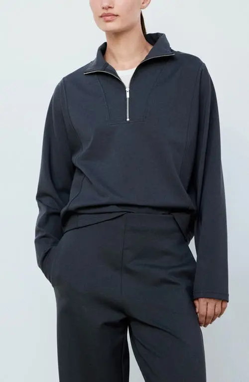 Mango Half Zip Sweatshirt - Blue