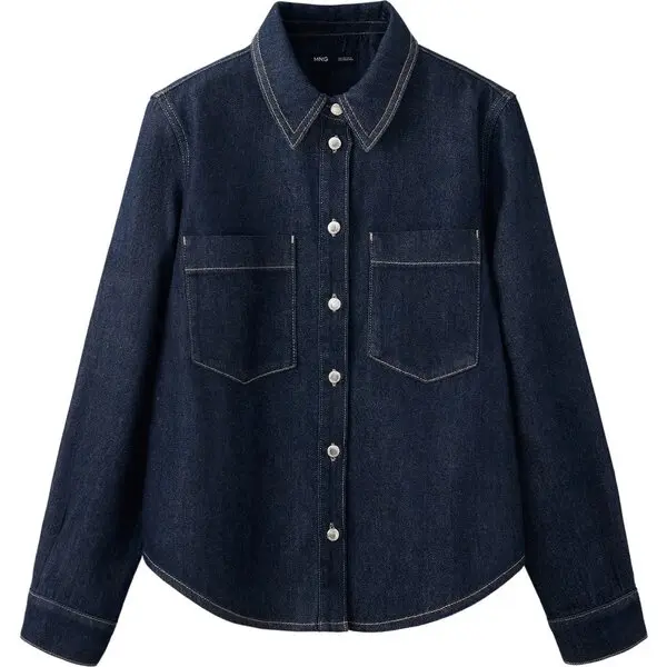 Mango Button-up Denim Shirt