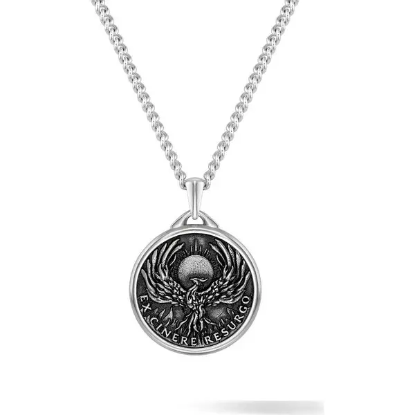 VINCERO Phoenix Pendant Necklace - Silver