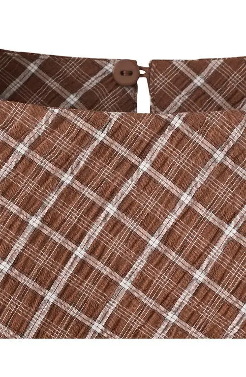 Mango Asymmetric Check Top