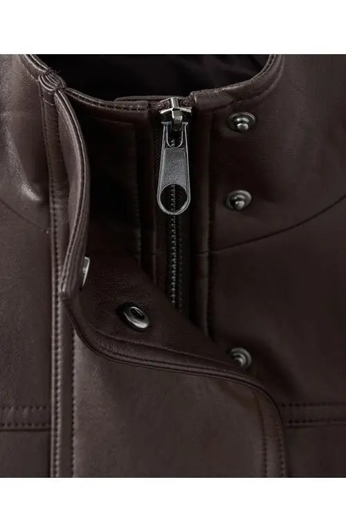 Mango Oversize Belted Faux Leather Jacket