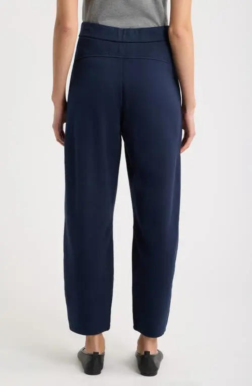 Eileen Fisher Organic Cotton Ankle Arch Pants - Ink