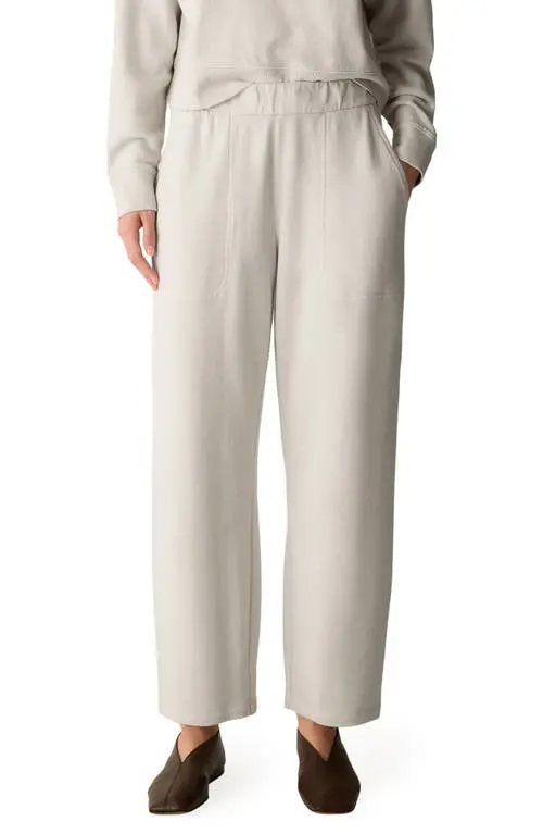 Eileen Fisher Organic Cotton Ankle Arch Pants - Plaster