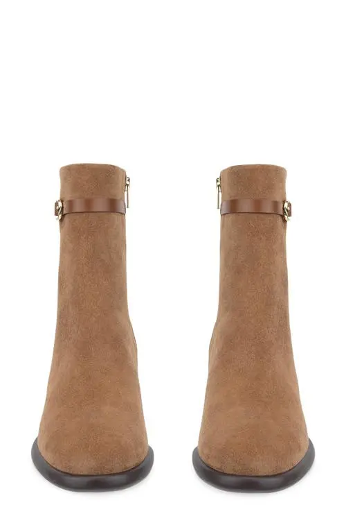 Ecco Sculpted Lx 55 Leather Bootie - Camel