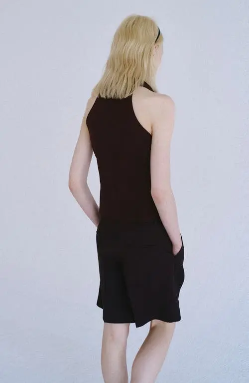Mango Ruched Sleeveless Top