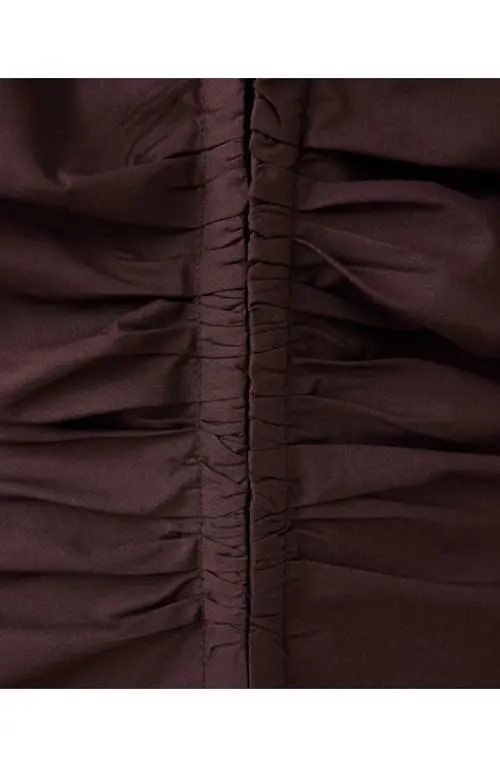 Mango Ruched Sleeveless Top