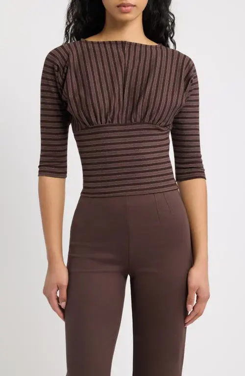 FENERS Promesa Three-quarter Sleeve Top - Chocolat