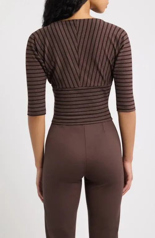 FENERS Promesa Three-quarter Sleeve Top - Chocolat