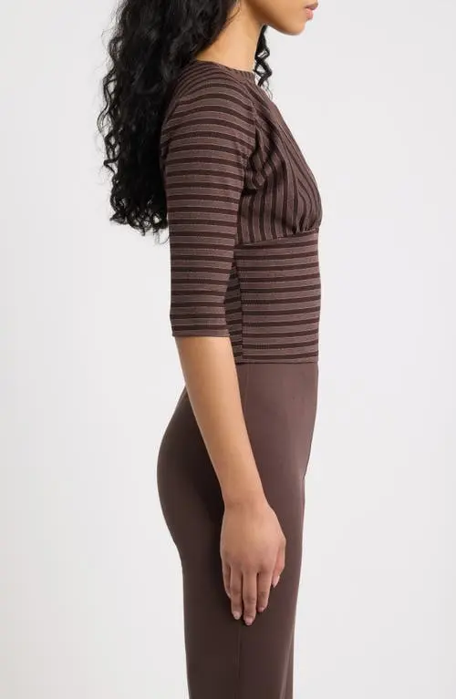FENERS Promesa Three-quarter Sleeve Top - Chocolat