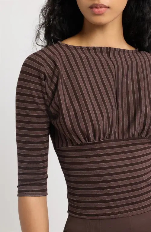 FENERS Promesa Three-quarter Sleeve Top - Chocolat