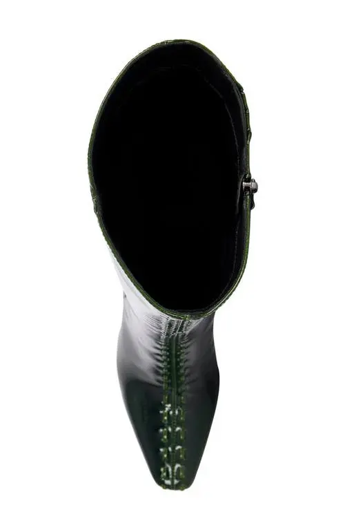 AZALEA WANG Jexa Faux Leather Knee High Boot