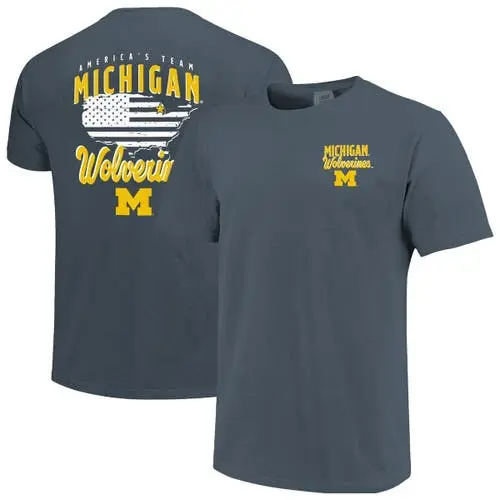 IMAGE ONE Michigan Wolverines America's Team T-shirt - Navy