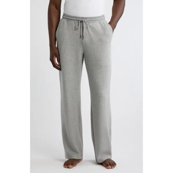 Daniel Buchler Gingham Pajama Pants - Charcoal