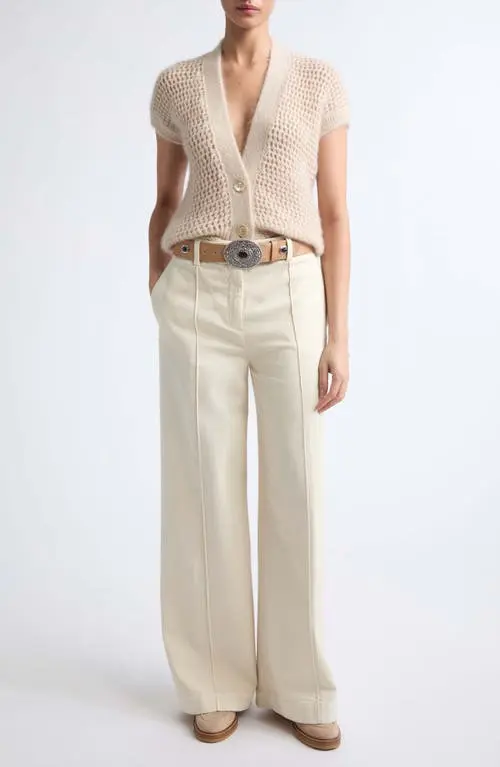 Eleventy Wide Leg Pants - Sand