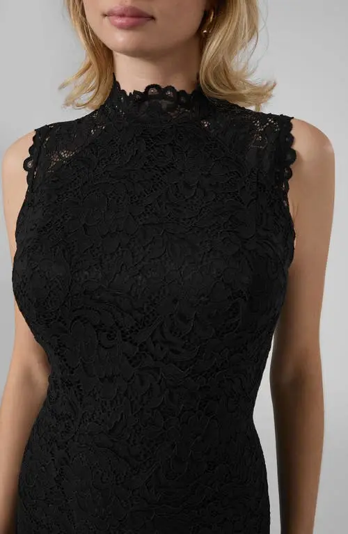 MARCIANO Michelle Sleeveless Lace Midi Dress
