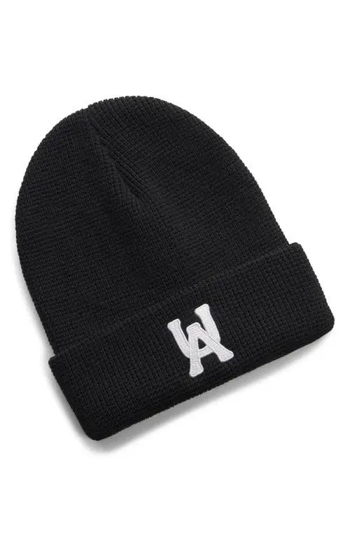 Under Armour Halftime Waffle Cuffed Beanie - Black/white