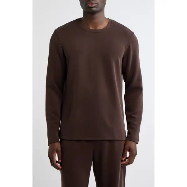 Daniel Buchler Soft Long Sleeve Pullover - Hickory
