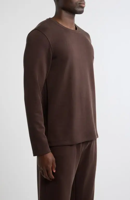 Daniel Buchler Soft Long Sleeve Pullover - Hickory