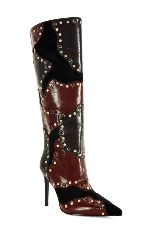 AZALEA WANG Enyae Pointed Toe Knee High Boot