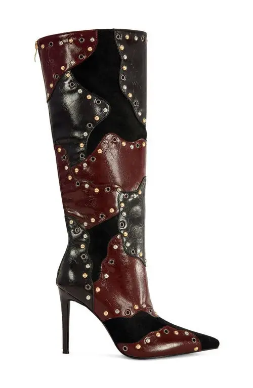 AZALEA WANG Enyae Pointed Toe Knee High Boot