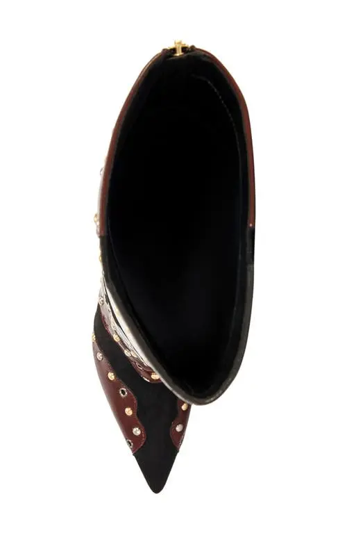 AZALEA WANG Enyae Pointed Toe Knee High Boot