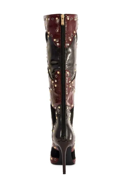 AZALEA WANG Enyae Pointed Toe Knee High Boot