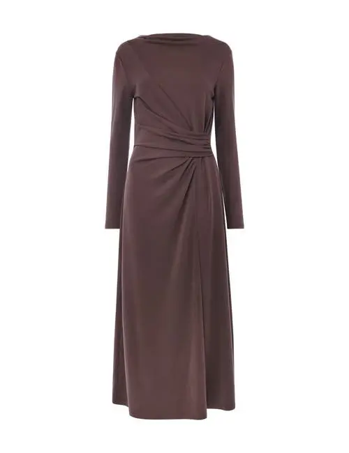Whistles Ruched Detail Midi Dress